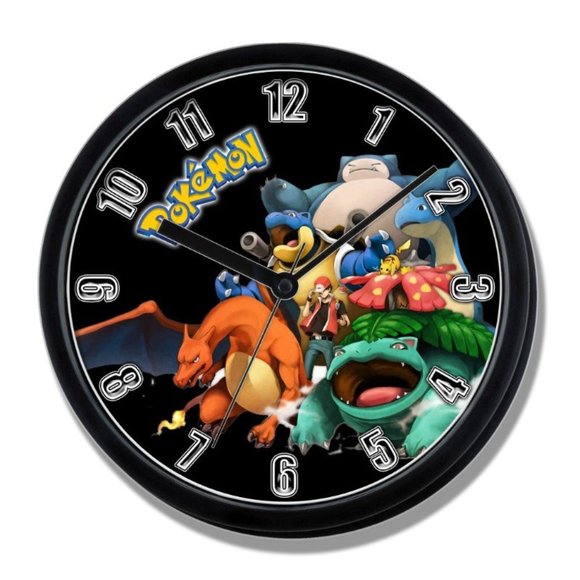 Clock | Wall Decor | Pokemon Characters Clock New | Poshmark